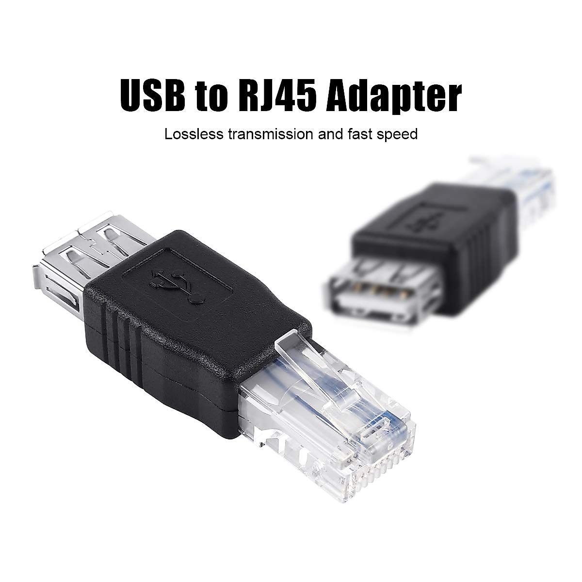 UCEC 1x Type A USB2.0 Female to Ethernet RJ45 Male Plug Adapter Connector