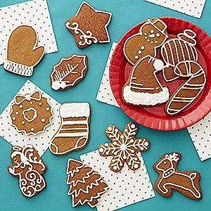 Wilton Holiday Shapes Metal Christmas Cookie Cutter Set, 18-Piece