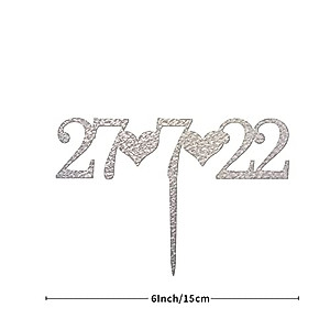 Date Engagement Wedding Caketopper Personalized Wedding Party Decorations Bridal Shower For Bride And Groom Engagement Gifts Silver