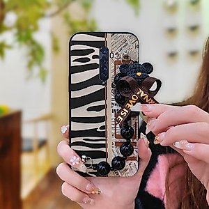 Lulumi-Phone Case for Oppo Reno2, Back Cover Cartoon Black Pearl Pendant Waterproof Simplicity Soft case Skin-Friendly Feel Dirt-Resistant Phone case Cute Protective case Silicone