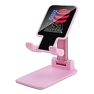 USA Boxing Foldable Desktop Cell Phone Holder Portable Adjustable Stand for Travel Desk Accessories