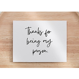 TEEMI-Thanks for Being My Person/just Because card/Thank You Gift for Friend/Card for Best Friend/BFF Card/Best Friend Birthday Card