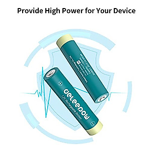 Deleepow Rechargeable AAA Batteries Ni-MH 1100mAh Triple A Batteries 8 Pack with AA AAA Individual Rechargeable Battery Charger 8-Bay