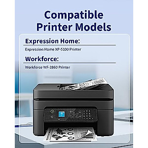 202XL Ink Cartridges Remanufactured Replacement for Epson 202 Ink Cartridges Multipack T202XL T202 to use with Workforce WF-2860 Expression Home XP-5100 Printer (1 Black, 1 Cyan, 1 Magenta, 1 Yellow)