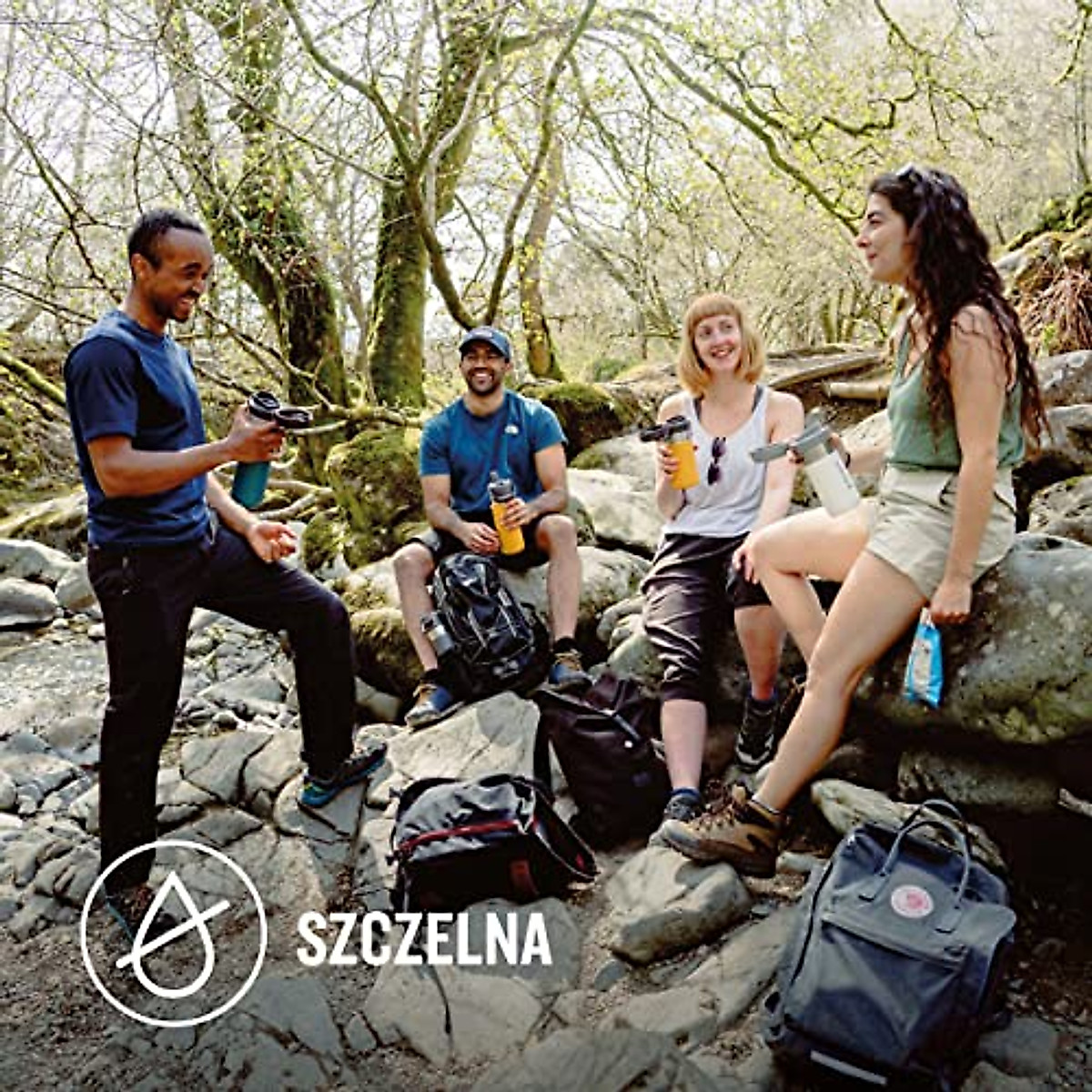 Stanley Quick Flip Stainless Steel Water Bottle .71L / 24OZ Lagoon – Leakproof Insulated Water Bottle - Push Button Locking Lid - BPA-Free Thermos Flask - Cup Holder Compatible - Dishwasher Safe