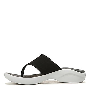BZees Womens Camp Out Thong Sandal Black 7.5 M