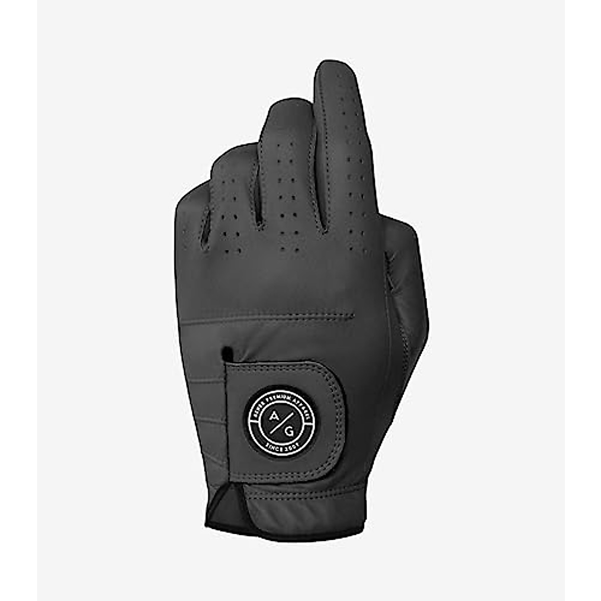 Asher Men's Premium Charcoal Golf Glove XL -(goes on Left Hand)