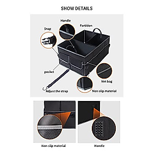 Car Trunk Organizer Car Soft Felt Storage Box Cargo Container Box Trunk Bag Stowing Tidying Holder Multi-Pocket
