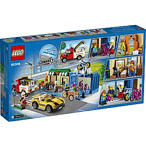 LEGO City Shopping Street 60306 Building Kit; Cool Building Toy for Kids, New 2021 (533 Pieces)