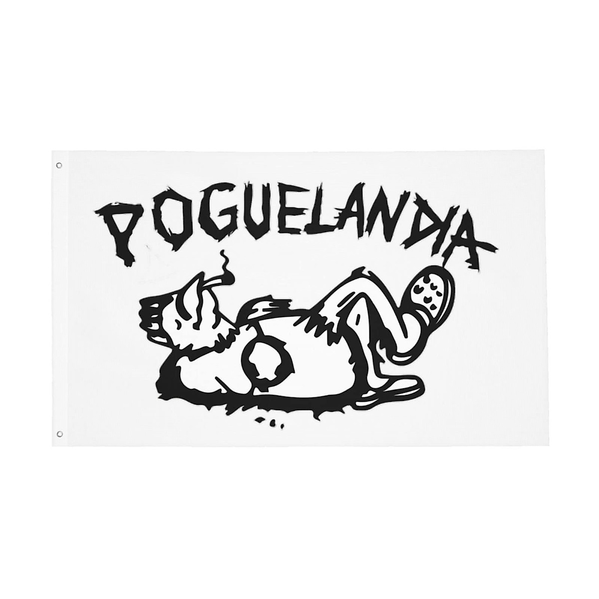 Coyvesar Suitable for poguelandia Flag Outer Banks Flag from OBX 3x5 Funny Chicken FT Flags for Wall Bedroom Living Room Hanging Decoration Music Outdoor Indoor Banner Brass Gromments