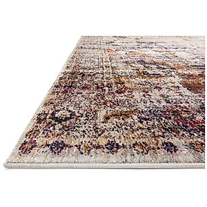 Loloi Anastasia Rug Slate & Multi 5'-3" x 7'-8" Area Rug– Ornate & Traditional Designed Area Rugs for Living Room, Bedroom, Entryway & Hallway, No Shed High Traffic Area Home Decor Rug