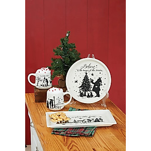 Gallerie II Believe Christmas Platter White