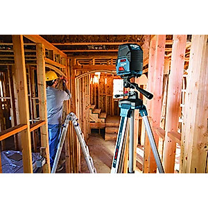 BOSCH 65 Ft. Self-Leveling Cross-Line Combination Laser with Plumb Points GCL 2-160 , Black