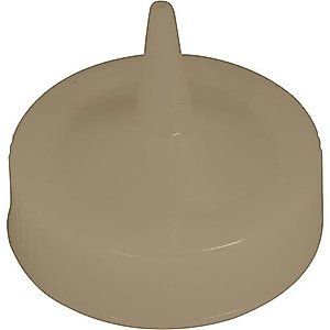 Traex 4913-13 Clear Single Spout Wide Mouth Replacement Cap - Dozen