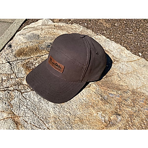 KANUT SPORTS Hoyt Camper Cap - 100% Canvas Buffalo Plaid Underbrim, Adjustable Strap, for Men and Women (Brown)