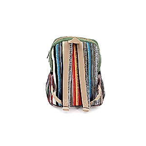 Unique Design100% Himalaya Hemp Backpack Small Backpack Hippie Backpack Festival Backpack Hiking and Tablet Backpack FAIR TRADE Handmade with Love.