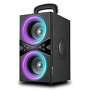 YIER Bluetooth Speakers, Wireless TWS Portable Bluetooth Speaker with Lights,100dB Loud Bluetooth Speaker with Subwoofer 80W(Peak) Stereo Sound, Bassup Technology,18-Hour Playtime for Outdoor Party
