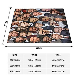 Ryan Reynolds Soft Comfortable Warm Flannel Throw Blanket for Couch Sofa Bed 50" x40"