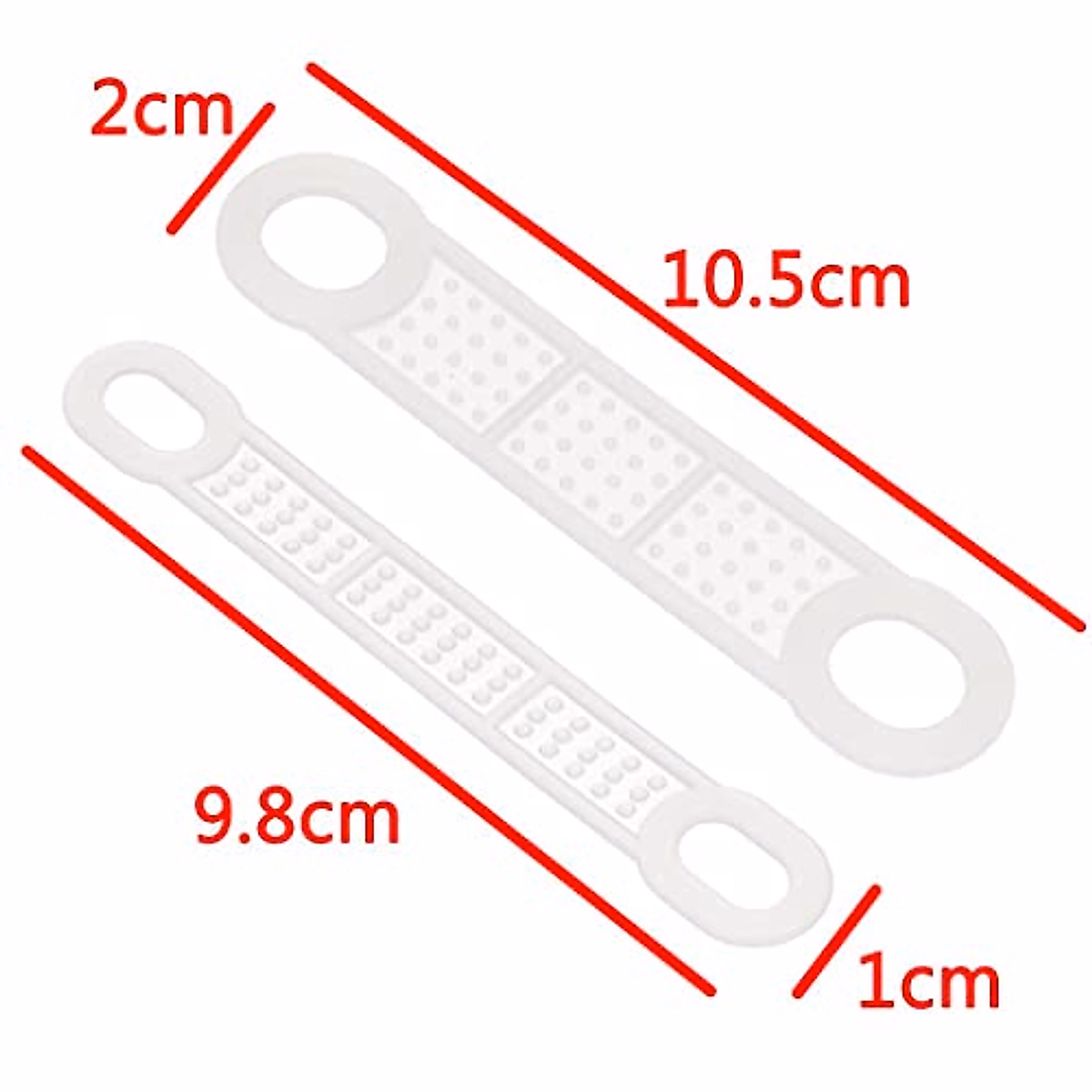 100x Stretchy Anti-Slip Silicone Hanger Grips Clothes Hanger Strips Pads