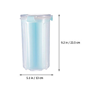 Cabilock Pantry Organization Containers Food Storage Canisters Plastic Airtight Jar Food Crisper Tall Plastic Pasta Storage Food Storage Jar
