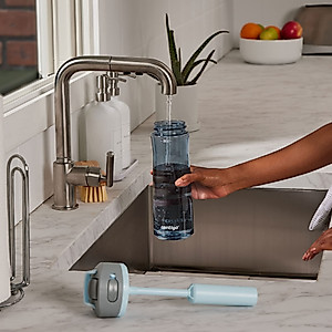 Contigo Wells Plastic Filter Water Bottle with Leak-Proof Straw Lid and Replacement Filter
