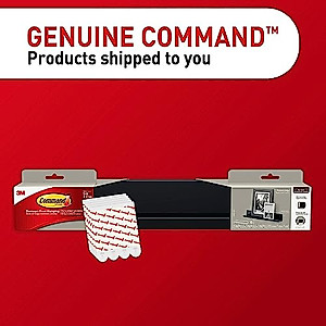 Command Picture Ledge, Damage Free Hanging Floating Shelf with Adhesive Strips, No Tools Picture Hanger for Displaying Home Photographs, 1 Ledge and 10 Command Strips