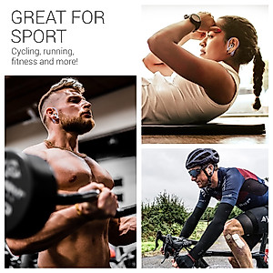 kwmobile Earbud Hooks Compatible with Apple Airpods 1/2 / 3 / Pro 1 / Pro 2 - Set of 2X Earphone Holders for Running - Light Lavender