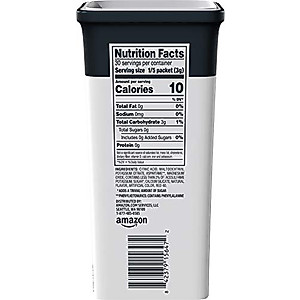 Amazon Brand - Happy Belly Drink Mix Singles, Pink Lemonade, 6- 0.53 oz, net wt 3.2 ounce (Pack of 1)