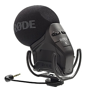 Rode Stereo VideoMic Pro Rycote Camera-Mount Stereo Microphone, Black