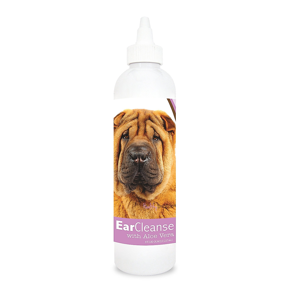 Healthy Breeds Chinese Shar Pei Ear Cleanse with Aloe Vera Sweet Pea and Vanilla 8 oz