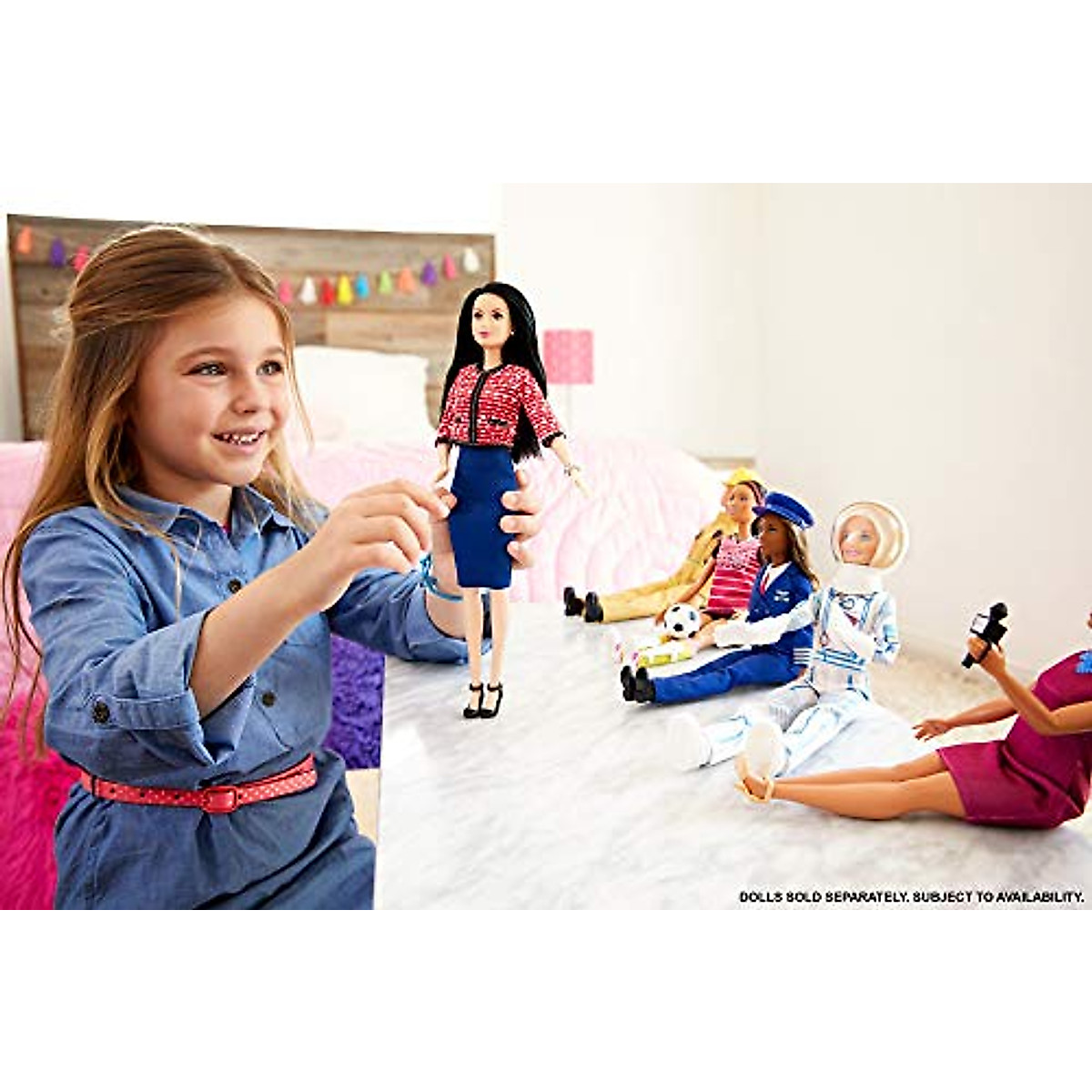 Barbie Political Candidate Doll, Tall Black-Haired Doll for 3 to 7 Year Olds​​​