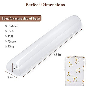 [2-Pack] Rewondah Travel Bed Rails for Toddlers | Inflatable Bed Rails, Blow up Bed Bumpers for Kids | Toddler Bed Guard Rail for Full, Queen, King Size Beds | Portable Bed Rail for Home, Hotel Travel