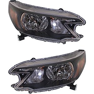 Garage-Pro Headlight Set of 2 Compatible With 2012-2014 Honda CR-V OE comparable With bulb(s) Driver and Passenger Side