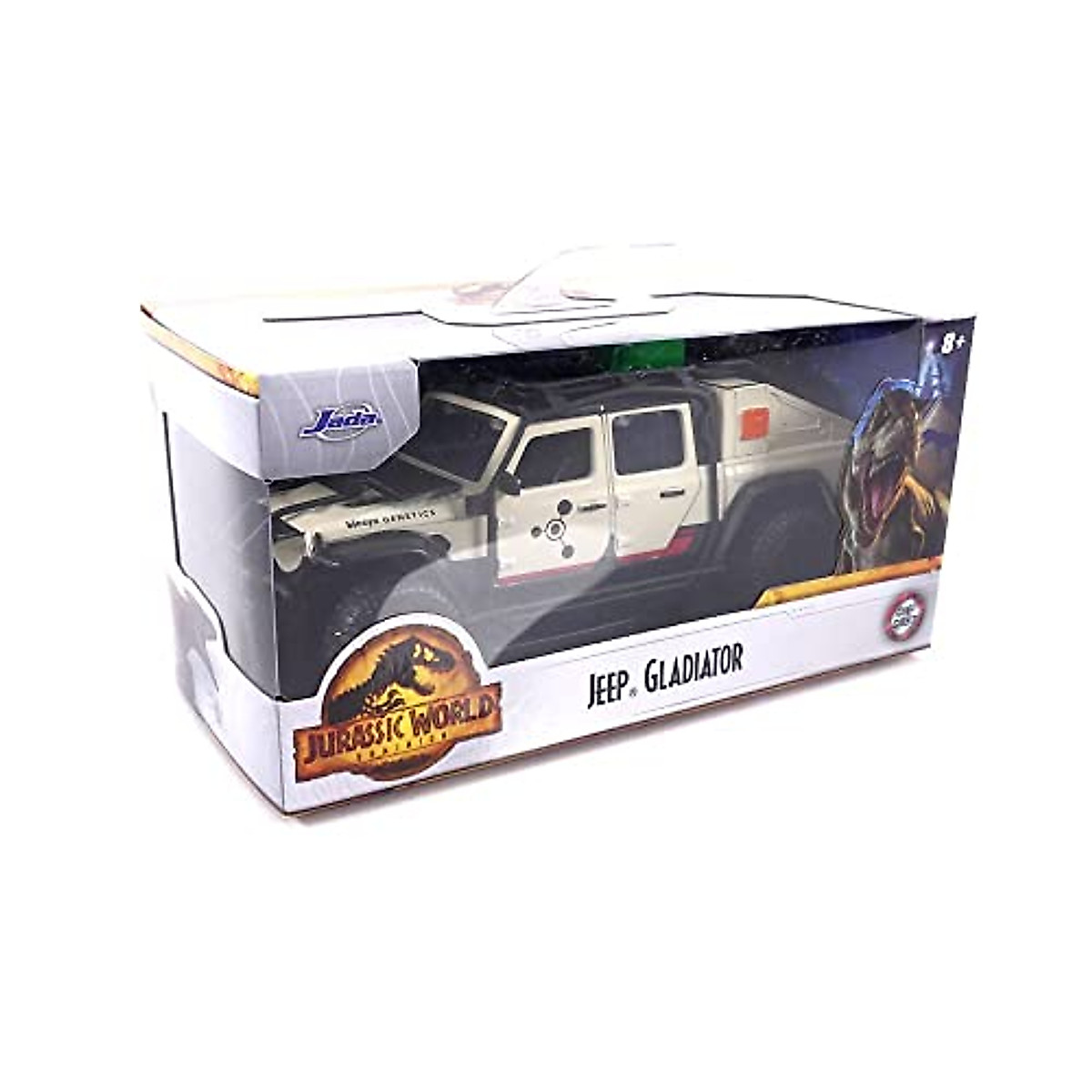 Jurassic World Dominion 1:32 Jeep Gladiator Die-Cast Car, Toys for Kids and Adults