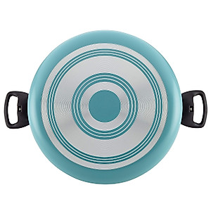 Farberware Promotional Dishwasher Safe Nonstick Stock Pot/Stockpot with Lid - 10.5 Quart, Blue