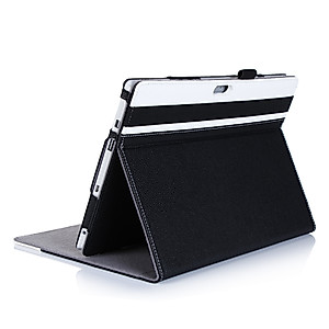 ProCase for Microsoft Surface 3 Case - Premium Folio Cover for Microsoft Surface 3 (10.8")(2015 Release), Built-in Stand with Multiple Viewing Angles, Exclusive for Surface 3 10.8 inch (White/Black)