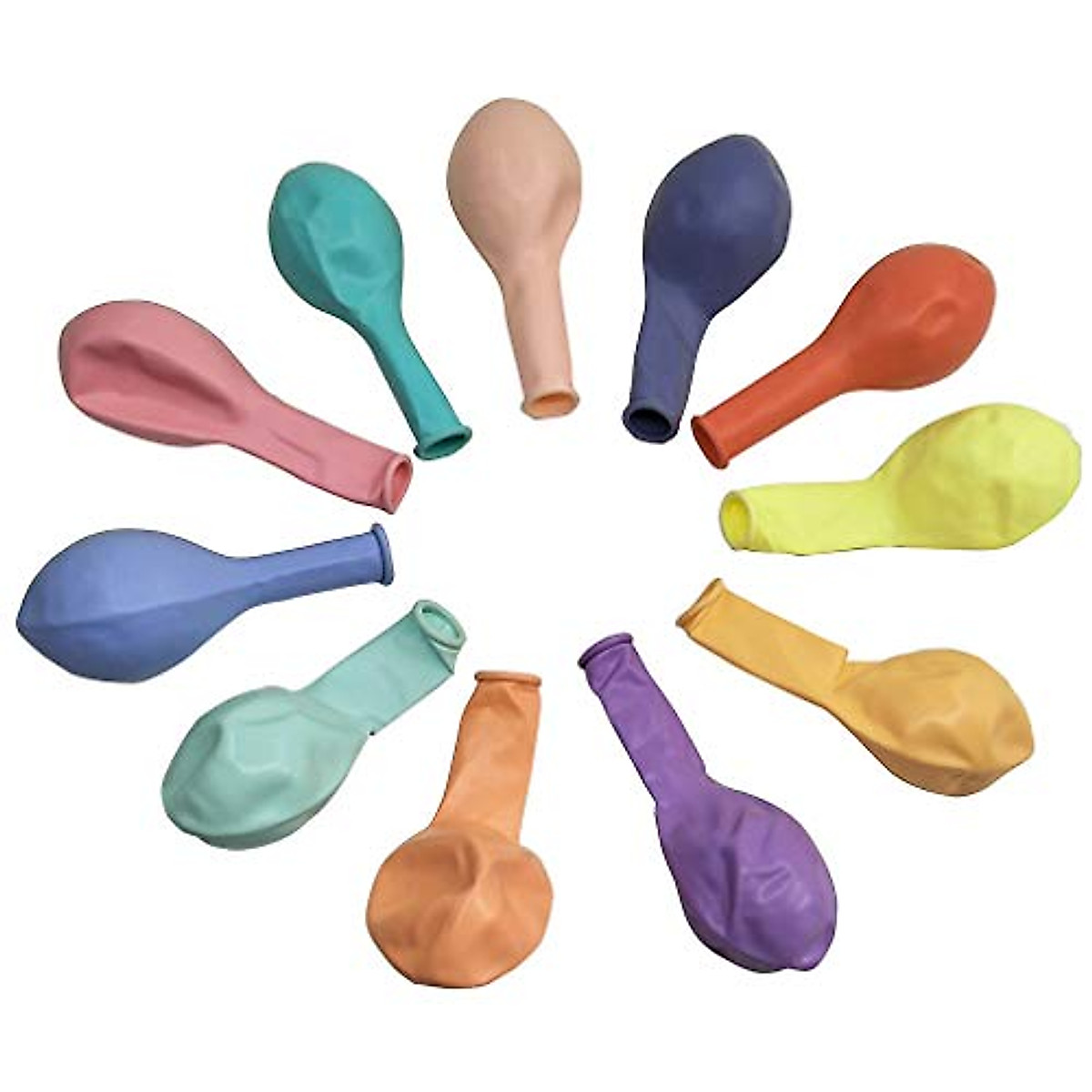 100 Pastel Balloons for Celebrations | Assorted Macaron Party Decor