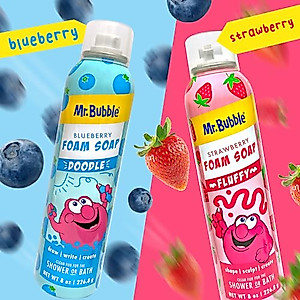 Mr. Bubble Twin Pack Foam Soap - Sculpt and Draw in the Tub; Soft, Moldable, Gentle, Scented Foam (Pack of 2, 8 fl oz Each)