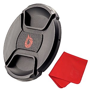 58mm Snap-On Center-Pinch Lens Cap, Extra Strong Springs, Camera Lens Cover, Made from 100% Recycled Plastic - Compatible with Nikon, Canon, Sony & Other DSLR Cameras