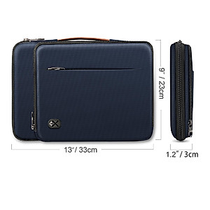 Fintie INPAC 12.9-13 Inch Tablet Laptop Sleeve Case, Briefcase Shoulder Bag for MacBook Pro, MacBook Air, iPad Pro/Air 12.9-13