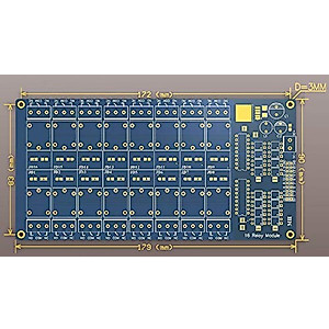 ACEIRMC 12V 16-Channel Relay Interface Board Module Optocoupler LED LM2576 Power for Arduino DIY Kit PiC ARM AVR