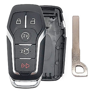 Horande Replacement Key Fob Cover Case fit for Ford Fusion Explorer Mustang Edge F150 F250 Lincoln MKZ MKC Keyless Entry Key Fob Shell M3N-A2C31243300