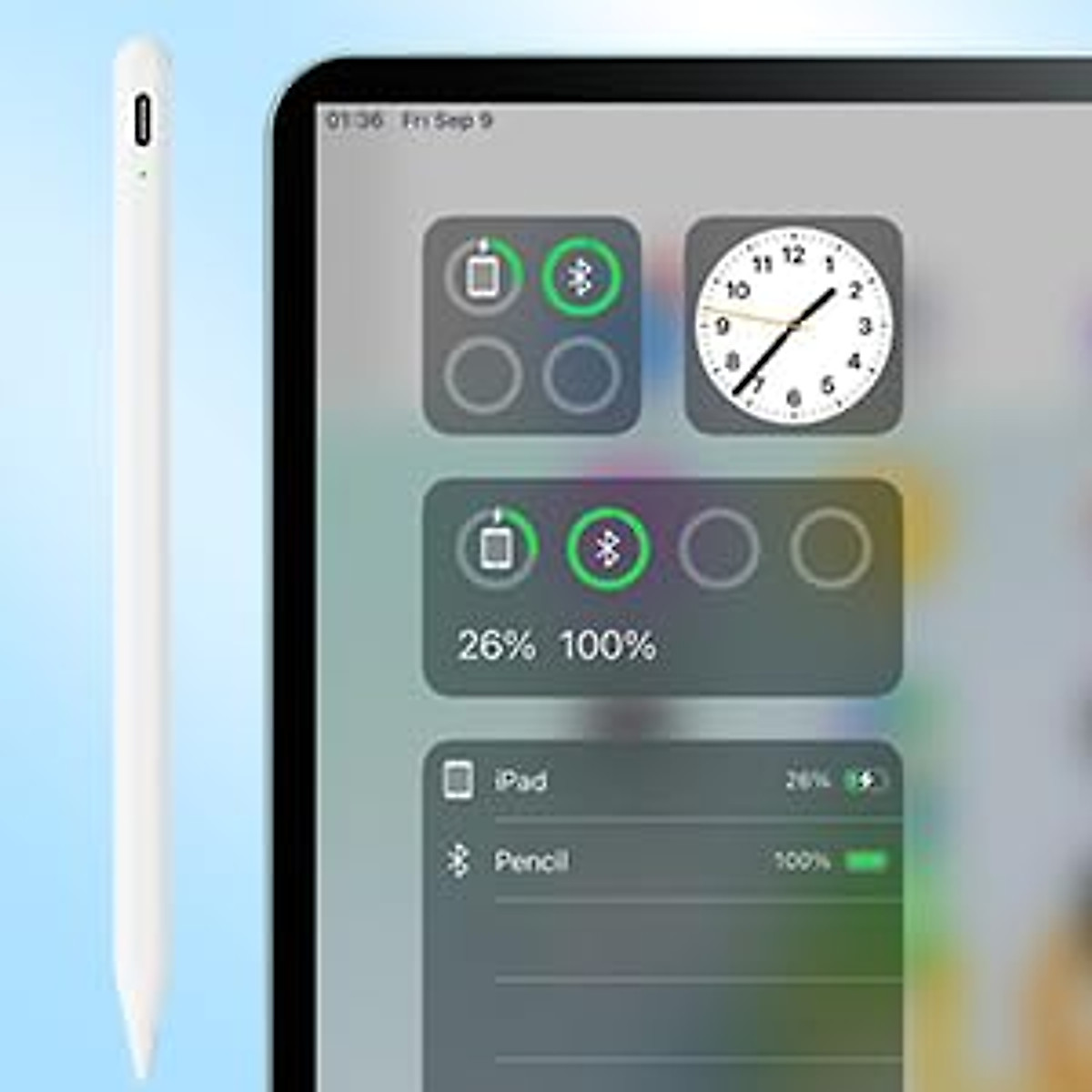 Stylus Pen for iPad,Pencil with Palm Rejection,Apple Pencil for (2018-2022) iPad Pro 11/12.9, iPad 9th/8th/7th/6th Gen, iPad Air 5th/4th/3rd Gen, iPad Mini 6th/5th Gen-for Painting Sketching Doodling