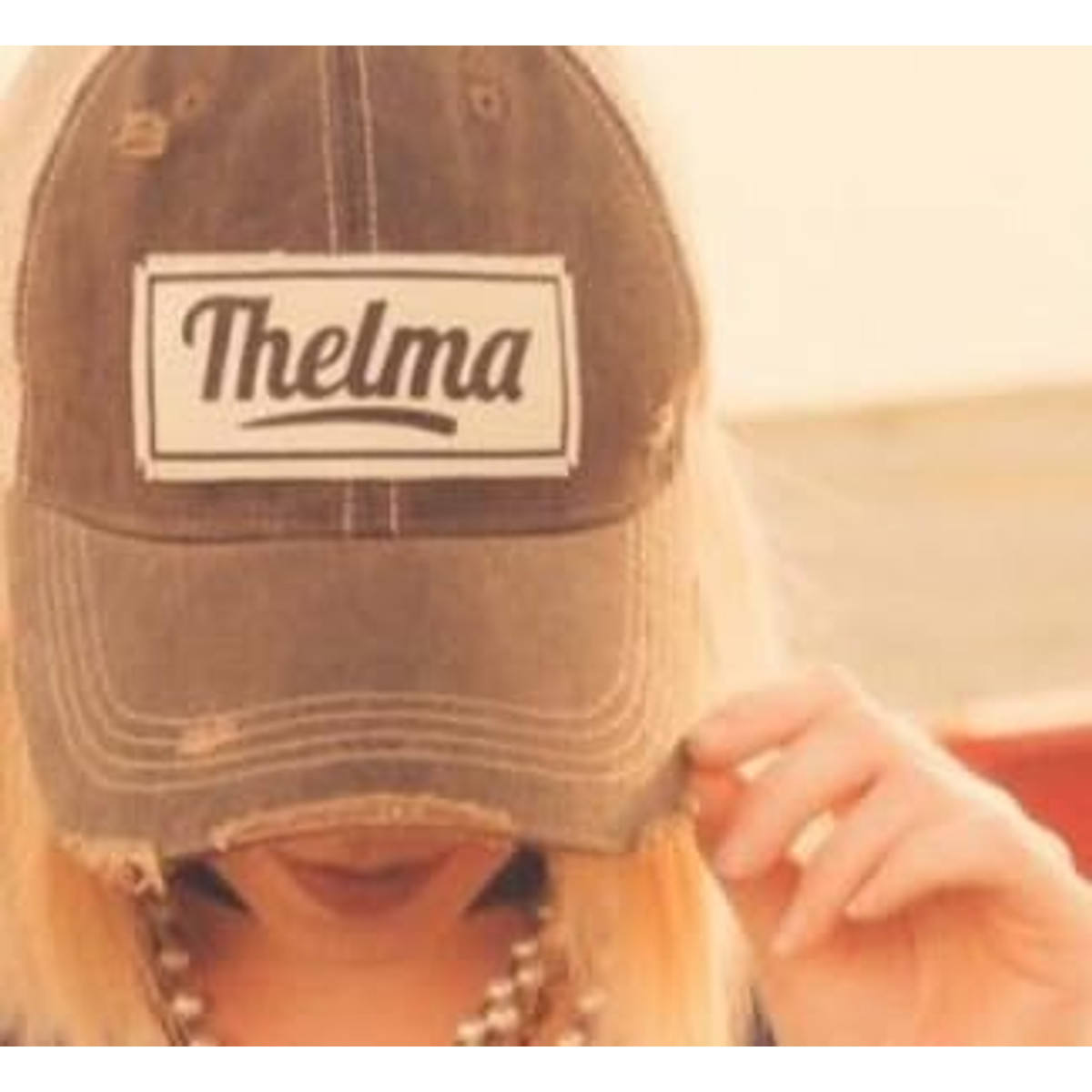 VINTAGE LIFE Best Friends Baseball Cap for Women Funny Trucker Hat Cute Distressed Ball Caps (Thelma, Black)