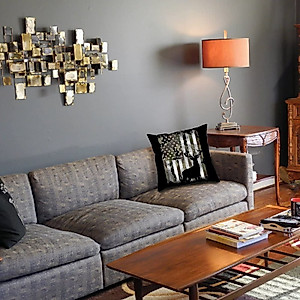 Opahxa5 American Flag Camo USA Deer Throw Pillow Case Square Cozy Pillow Cover Home Decor for Living 18 x 18-Inch