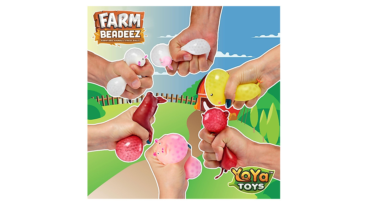 Yoya Farm Friends DNA Balls - Colorful Fidget Stress Balls for Focus