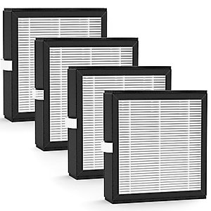 FCFMY 4 Packs H13 True HEPA Replacement Filters Compatible with Afloia Q10 Air Cleaner Purifier and Dehumidifier 2-in-1