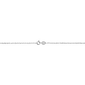 Sterling Silver Singapore Chain Pendant Necklace (1.3 mm, 20 inch)