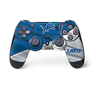 Skinit Decal Gaming Skin compatible with PS4 Pro/Slim Controller - Officially Licensed NFL Detroit Lions Design