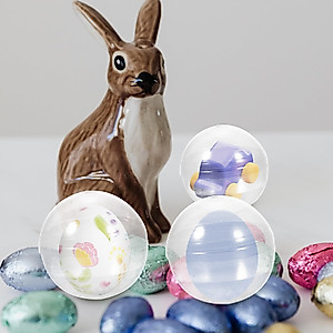 50pcs Gumball Machine Capsules Empty Round Clear Capsules Small Plastic Empty Vending Machine Containers Fillable Ball for Party Favor Ornament 45MM